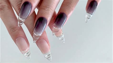 Sub 오랜만에 클리어네일로 팁연장 셀프네일 Clear Nails Nailart Tutorial Nails