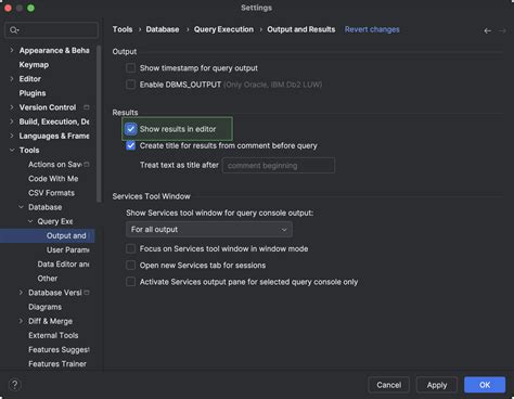 Query Results IntelliJ IDEA Documentation
