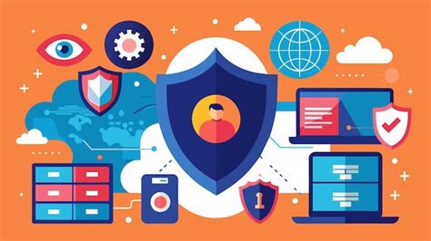 Premium Vector Advanced Security Measures That Shield Sensitive Data