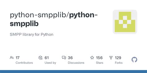GitHub Python Smpplib Python Smpplib SMPP Library For Python