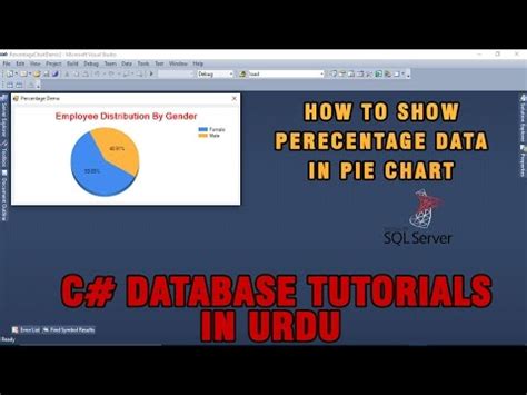C Chart Control Tutorial In Urdu How To Show Percentage Data In Pie Chart Video Lecture C