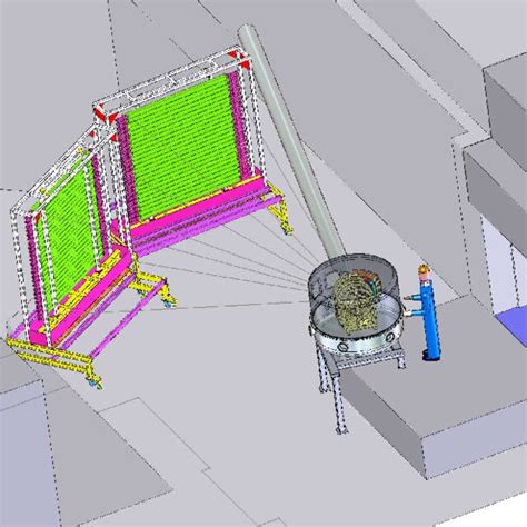 Technical Drawing Of The Nscl S2 Reactions Area Showing The Neutron Tof
