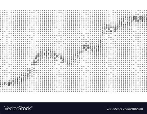 Gradient Binary Code Digits Background Royalty Free Vector