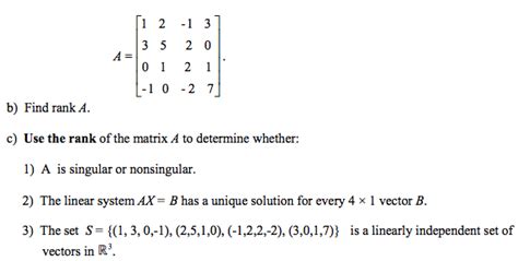 A Find Two Bases For The Row Space Of A Basis Chegg Com