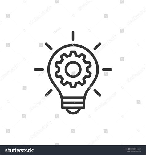 Gear Bulb Over Royalty Free Licensable Stock Illustrations Drawings Shutterstock