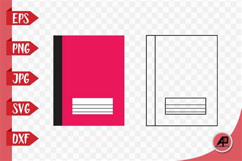Notebook Outline With Clipart Graphic By Actual Pixel · Creative Fabrica