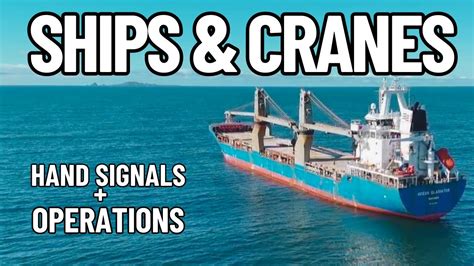 Ship Crane Operations Crane Hand Signals Cargo Lifts Youtube