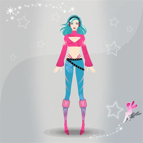 Anime Doll Girl Outfit 12 Openclipart