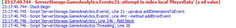 Game Analytics Sdk Error Scripting Support Developer Forum Roblox