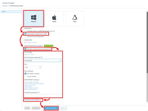 Kb7722 Use The Agent Script Installer To Deploy The Eset Management Agent
