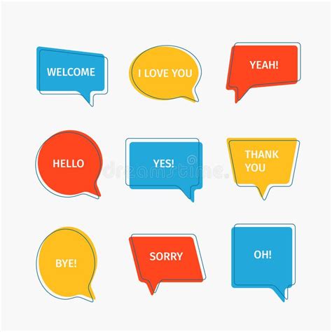 Flat Design Speech Bubble Stock Vector Illustration Of Abstract 158172756