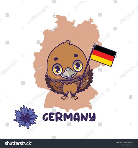 National Animal Holding Flag Germany Over 45078 Royalty Free