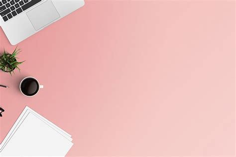 Modern Workplace Flat Lay Style 23411 Background For Powerpoint