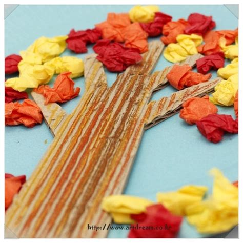 가을나무 만들기 단풍나무와 은행나무 네이버 블로그