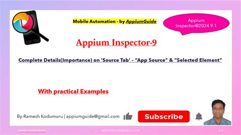 81appium Inspector — 7part 3 Complete Details On ‘source Tab