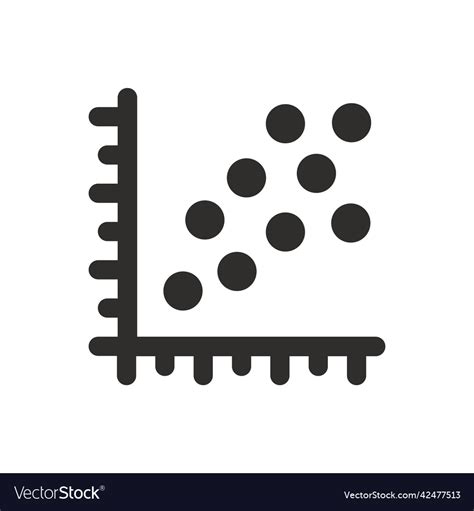 Dots Analytics Icon Royalty Free Vector Image Vectorstock