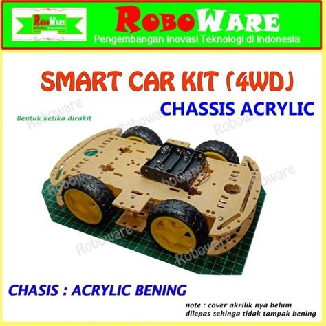promo smart car kit 4wd smart robot car chassis for arduino diskon 16