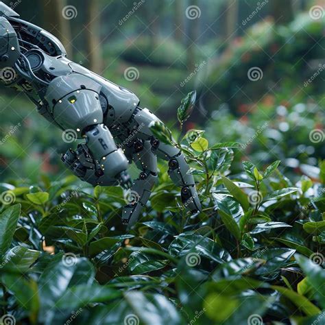 Utilization Of Robot Technology That Is Planting Seeds On The Ground