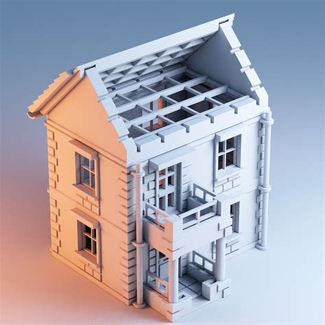 Printable Architecture Kit House 1 Pinshape