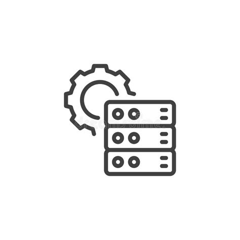 Server Line Icon Stock Illustrations 63782 Server Line Icon Stock Illustrations Vectors