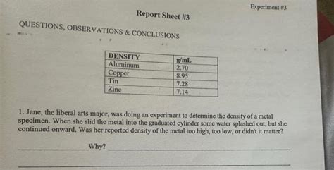 solved experiment 3 report sheet 3 questions