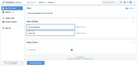 Site Based Worker Work Order Assignment Process Facilitron Helpdesk