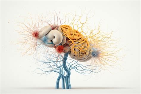 Premium Photo Abstract Representation Of The Human Brain With