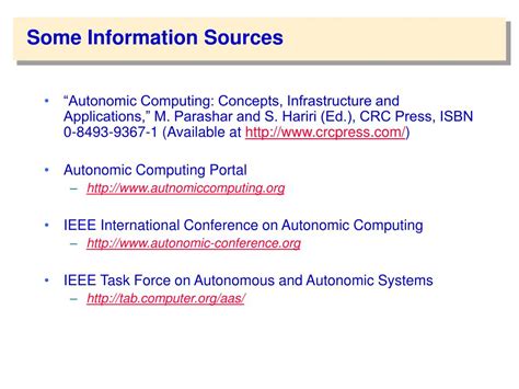 Ppt Autonomic Grid Computing Introduction Motivations Overview