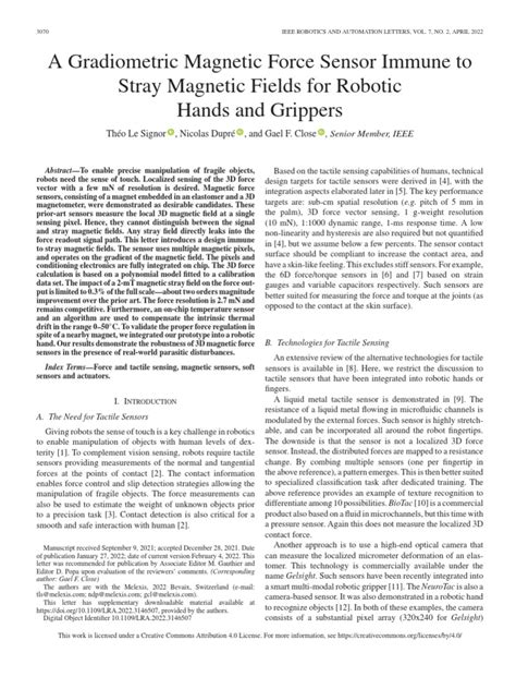 A Gradiometric Magnetic Force Sensor Immune To Stray Magnetic Fields Pdf Force Sensor