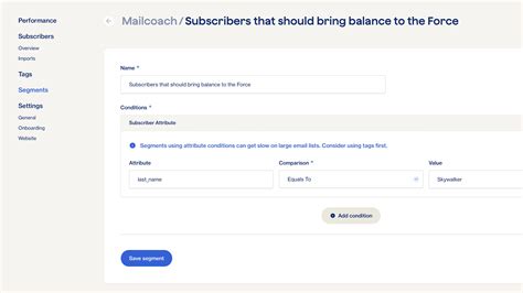 Create Segments From Subscriber Attributes Blog Mailcoach