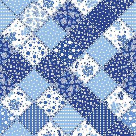 Creative Seamless Patchwork Pattern Stock Vector Illustration Of