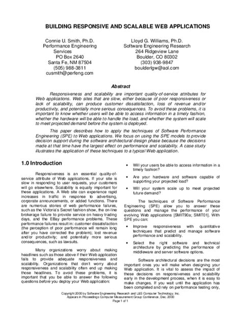 Pdf Building Responsive And Scalable Web Applications