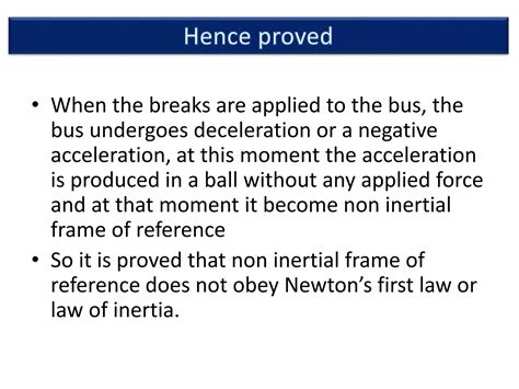 Non Inertial Frame Of Reference Pptx Physics Science