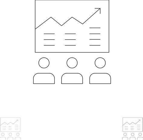 Team Arrow Business Chart Efforts Graph Success Bold And Thin Black Line Icon Set 13337209