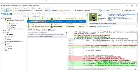 Browse Repository GitExtensions Documentation