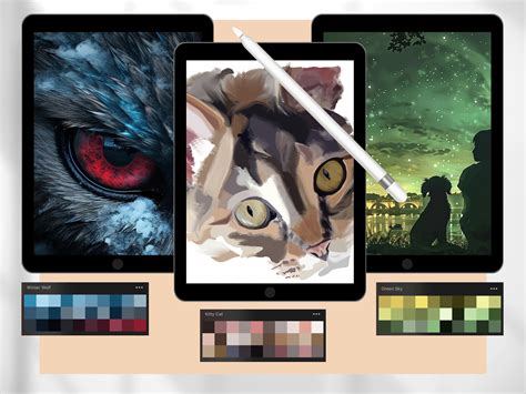 Procreate Drag And Drop Color Palettes 200 Swatches Instant Download IPad Etsy