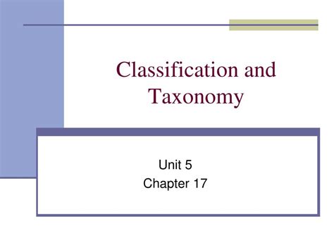 ppt classification and taxonomy powerpoint presentation free download id 2132943