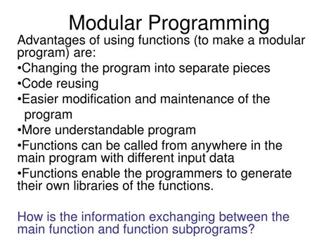 PPT Modular Programming PowerPoint Presentation Free Download ID 1700501