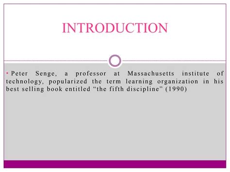 School As A Learning Organization Pptx