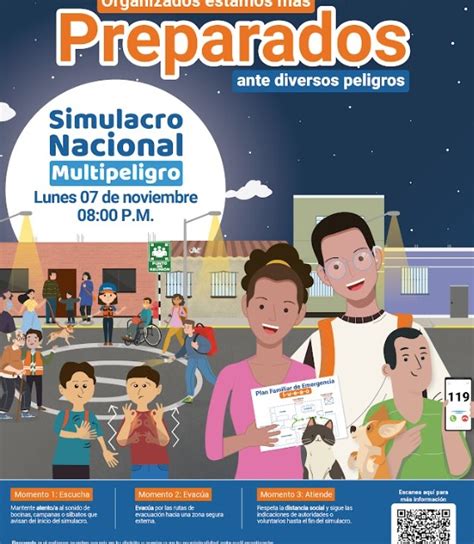 Predes promueve Simulacro Nacional Multipeligro – 7 de noviembre : PREDES