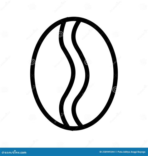 Thin Line Coffee Bean Stock Vector Illustration Of Design