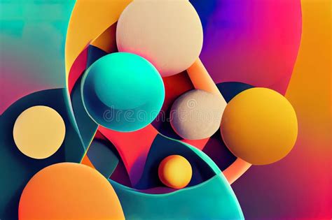 Ai Generated Illustration Of Colorful Abstract Background With