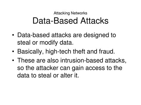 Ppt Attacking Networks Types Of Attacks Powerpoint Presentation Free