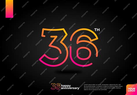Premium Vector Number 36 Logo Icon Design 36th Birthday Logo Number