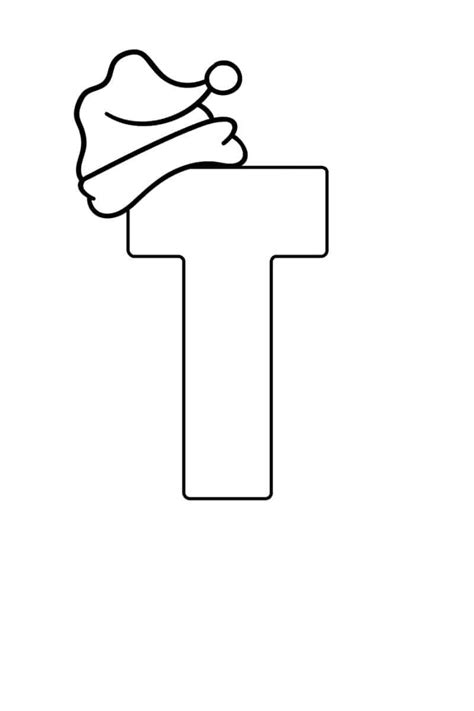 Free Printable Bubble Letter T