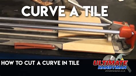 How to cut a curve in tile - YouTube
