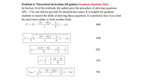 solved problem 4 theoretical derivation 10 ﻿points