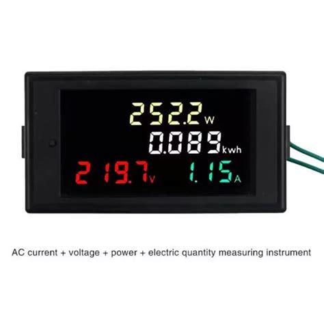 Digital Multi Function Ac230v Volt Watt Amp Kwh Multimeter Infotec