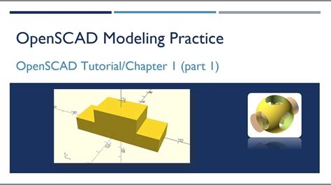 OpenSCAD Tutorial Chapter Part YouTube