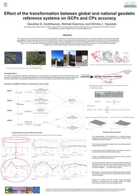 Pdf Effect Of The Transformation Between Global And National Geodetic Reference Systems On